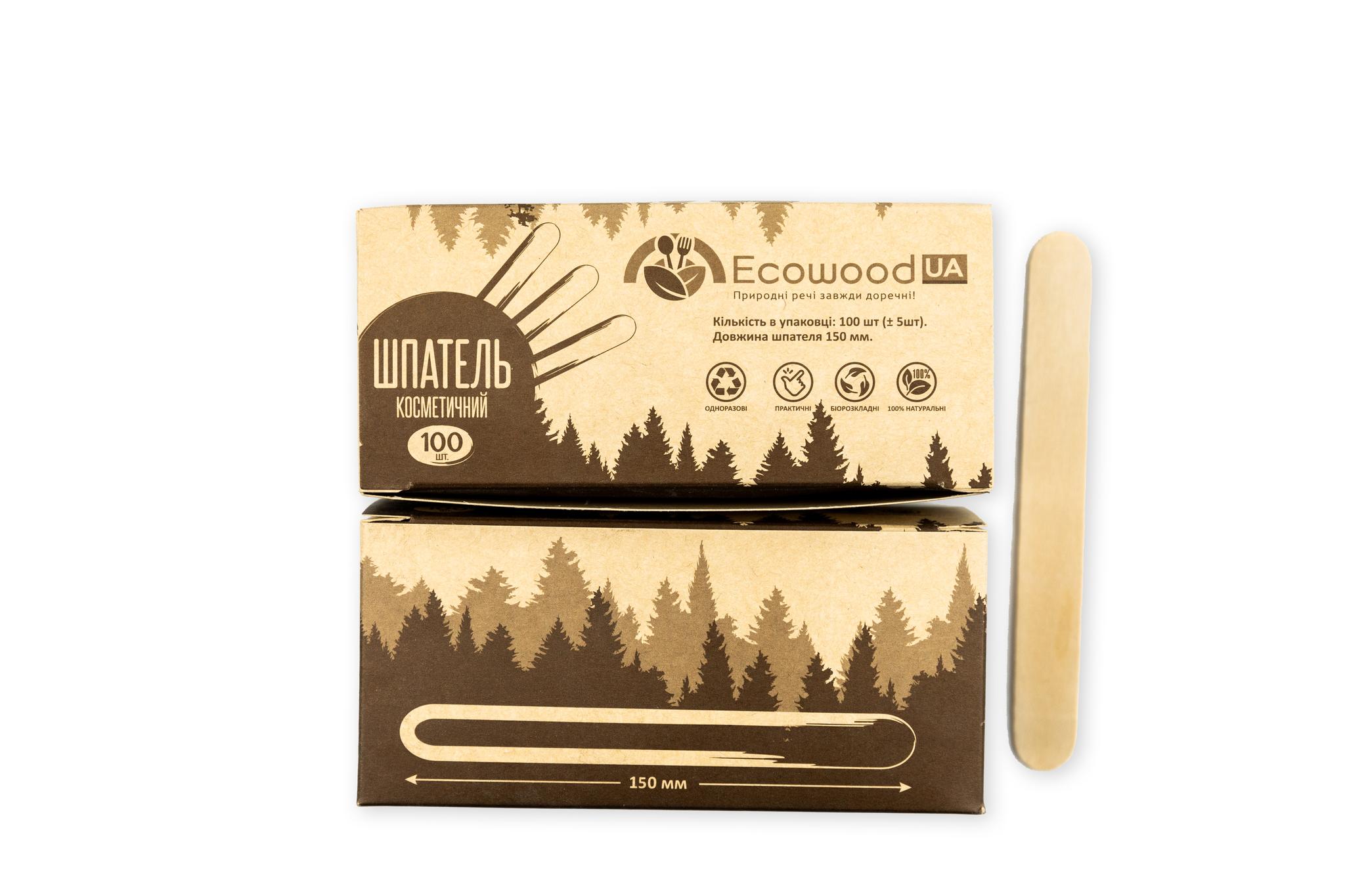 ᐉ Disposable wooden spatula 150x18x1,6 mm (not sterile) (cardboard ...